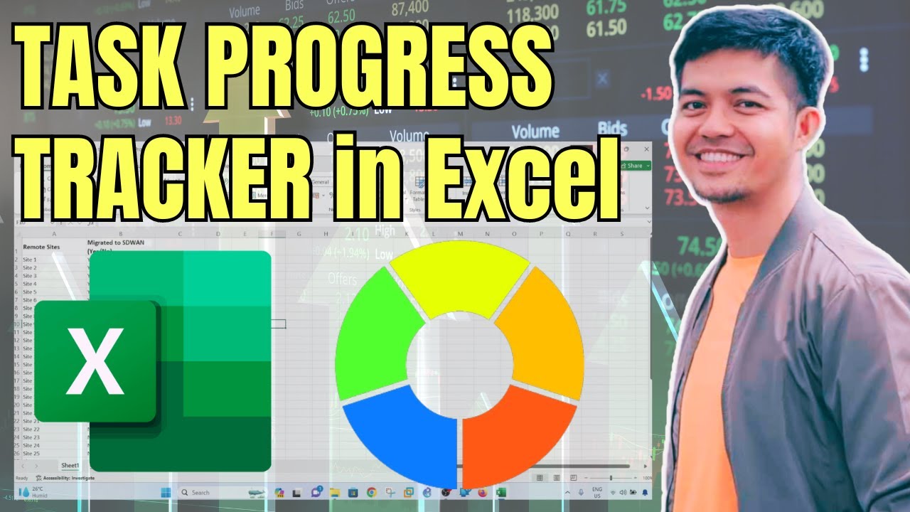 How to CREATE a TASK PROGRESS TRACKER in EXCEL (QUICK and EASY GUIDE)