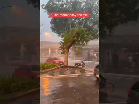 Dubai Storm And Heavy Rainfall Yesterday Live || UAE Weather Alert | #uae #shorts