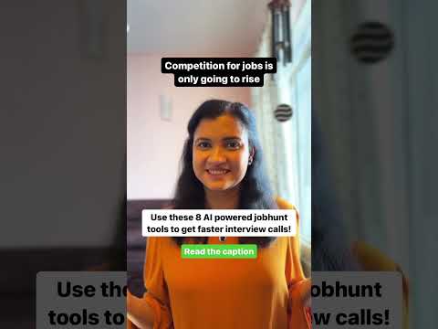 8 AI powered jobhunt tools to get faster interview calls!