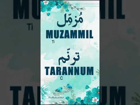 🌹Muzammil & Tarannum🌹 | Name Meaning Status || Urdu e Hind Official |