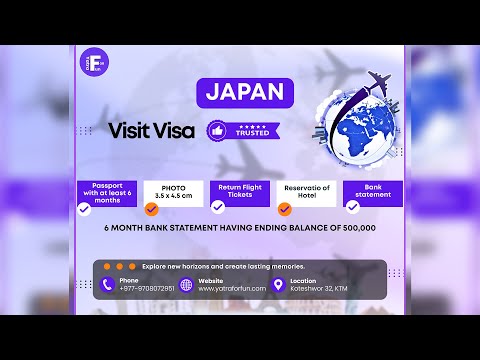 Japan eVisa New Rules 2025 for Nepali Citizens | Japan Online Visit Visa Document Checklist
