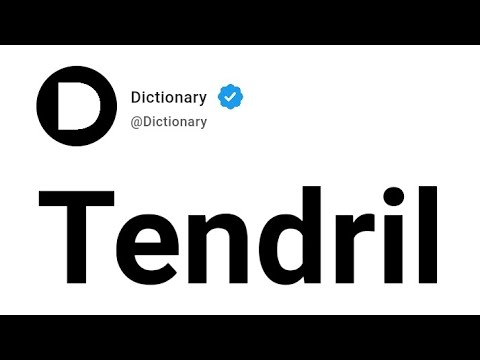 Tendril Meaning In English