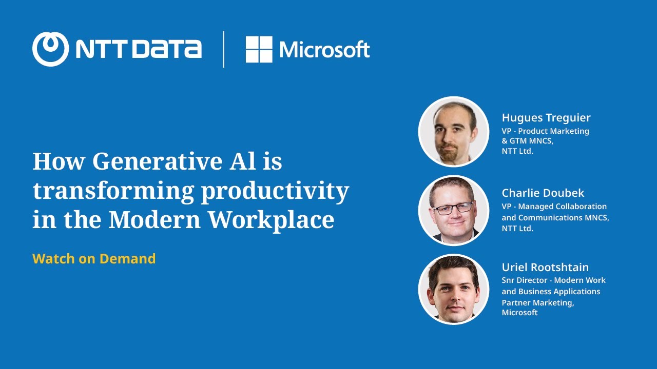 LinkedIn Live session | How Generative AI is transforming productivity in the Modern Workplace