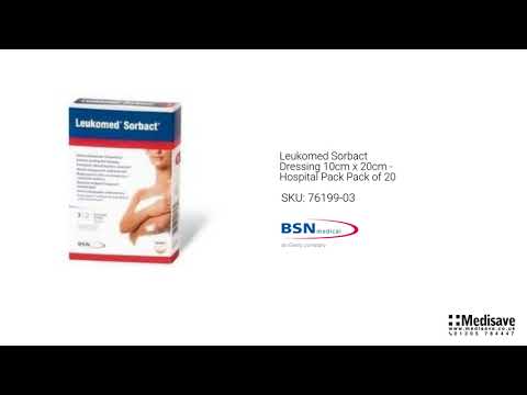 Leukomed Sorbact Dressing 10cm x 20cm Hospital Pack Pack of 20 76199 03
