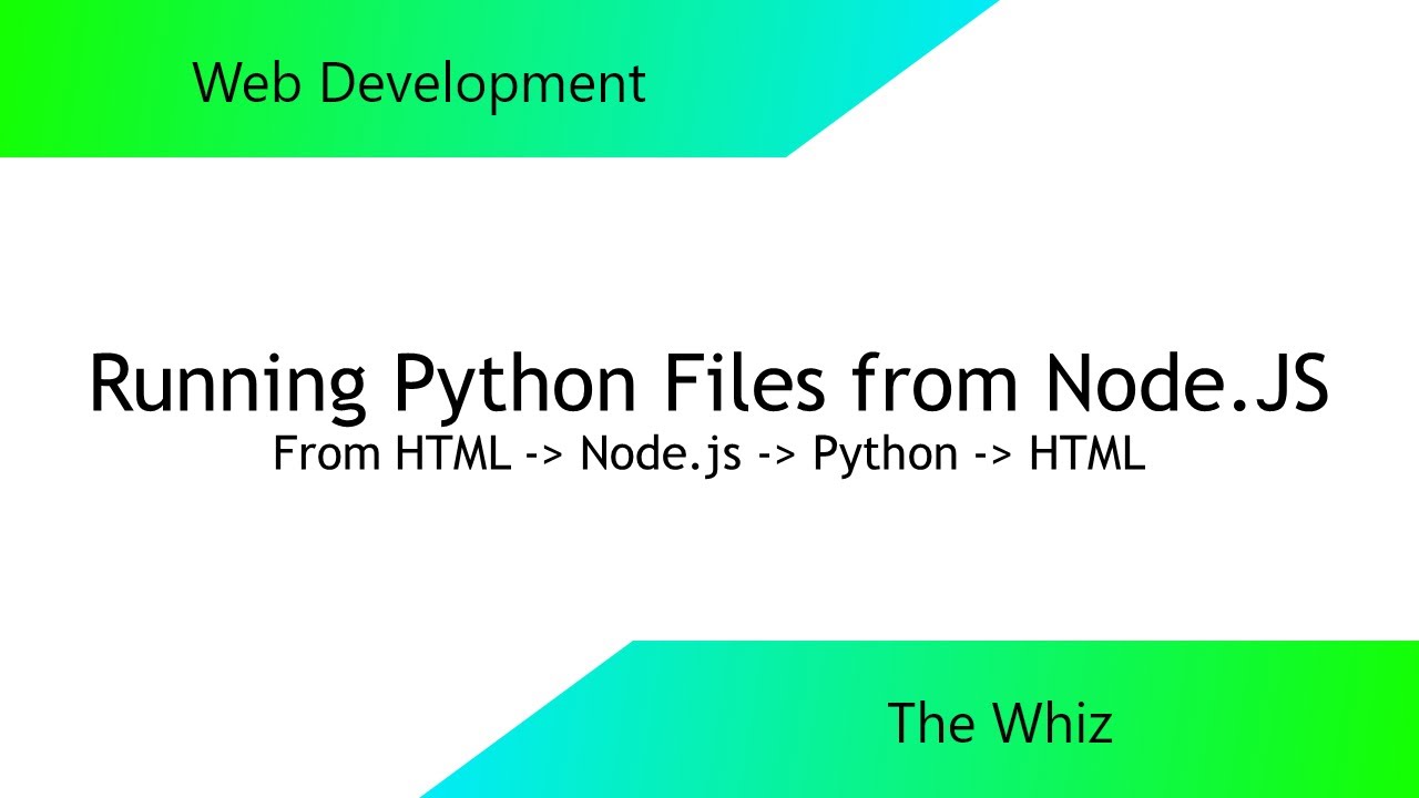 Running Python Files from Node