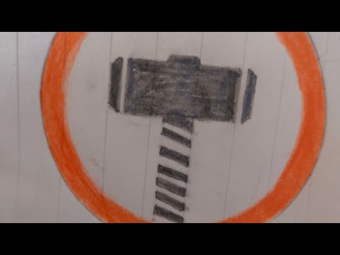 How to draw Thor logo ll Easy way to draw ll Thor drawing ll