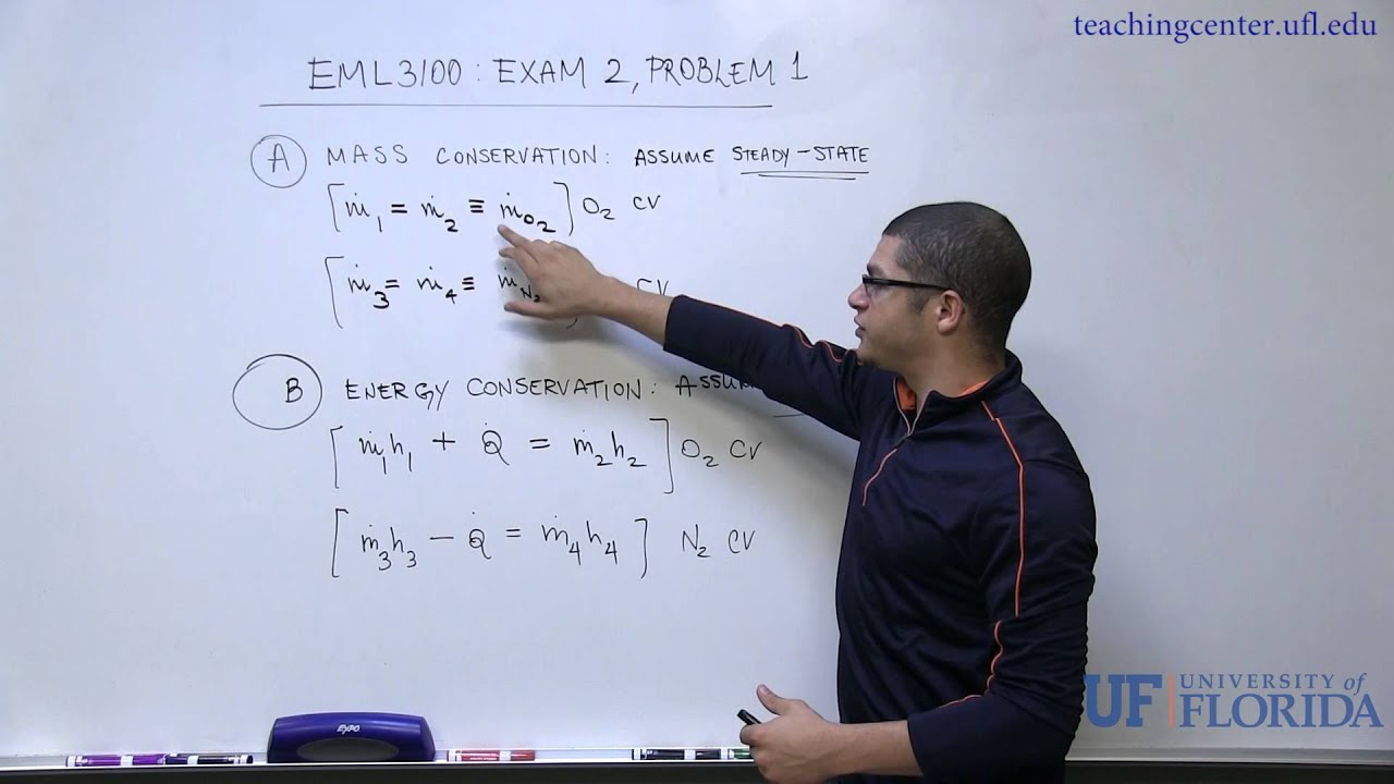 Exam 2 Problem 1 (Co-Flowing Heat Exchanger w Ideal Gases)