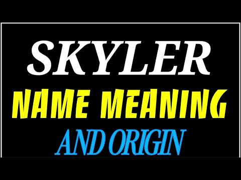 What does the name SKYLER mean | SKYLER meaning in english | Meaning of name SKYLER
