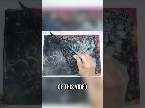 Acrylic Painting Techniques Tissue Paper Texture Tutorial #gelliplateprinting #monoprints