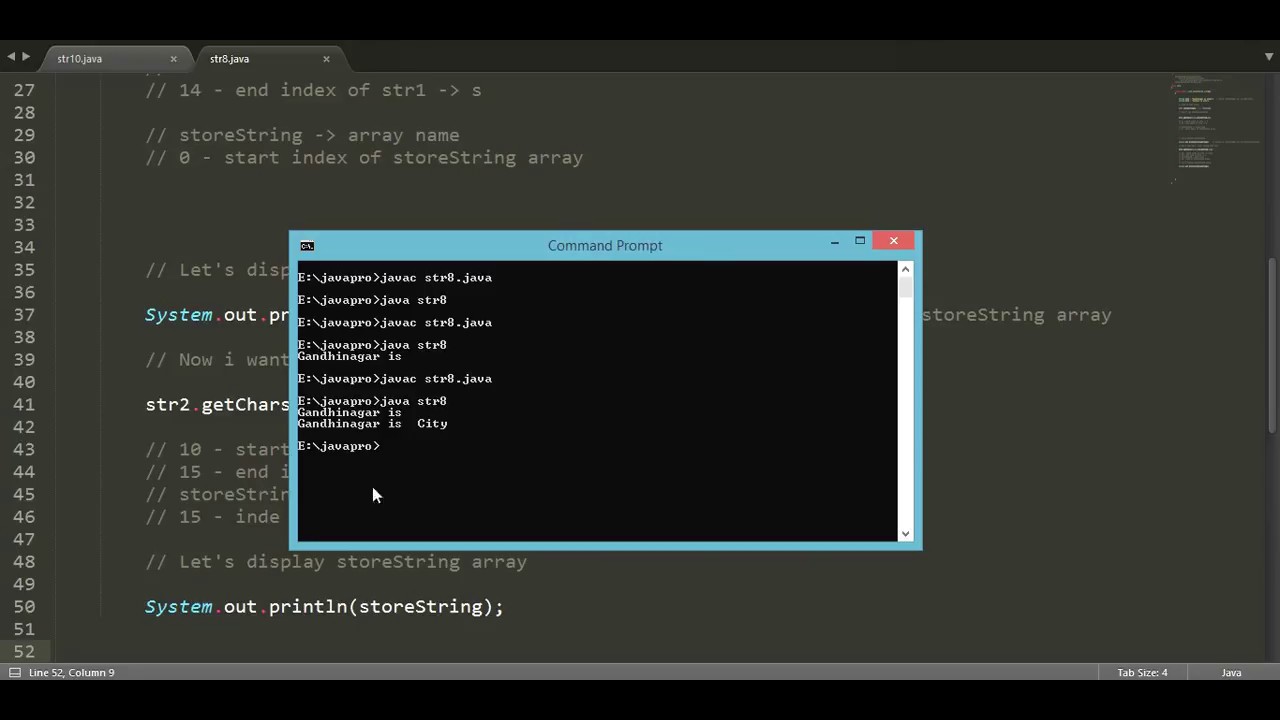 How to store data string to character array in Java?