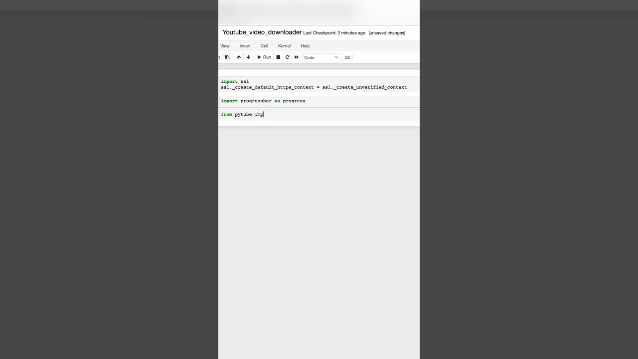 Download YouTube Video Using Python | YouTube Video Downloader | pytube | Subscrib the Channel