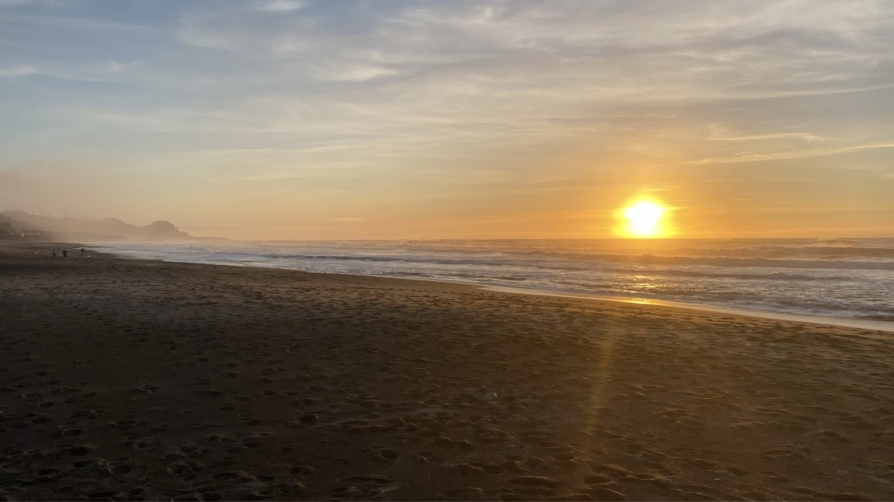 4K Nature Screensaver | Oregon Coast Sunset | 2 Hours of Peaceful Ocean Views
