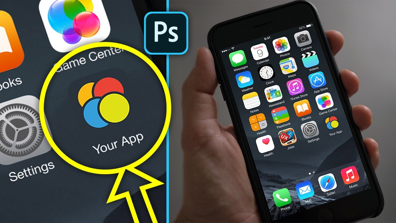 How to Create an iPhone App Icon Mockup in Photoshop (Free PSD Download)
