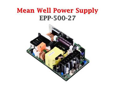 good price EPP-500-27 27V AC DC Single Output Enclosed Mean well Power Supply