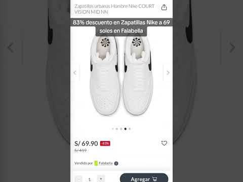 Zapatillas urbanas Hombre Nike COURT a 69 soles en Falabella #supercupon #parati #ofertas #nike