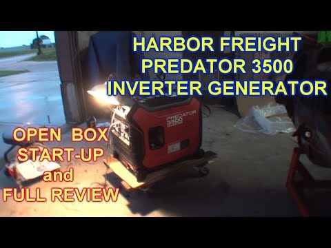 Harbor Freight - Portable Generator - "SUPER QUIET" Predator 3500 INVERTER - Full Review