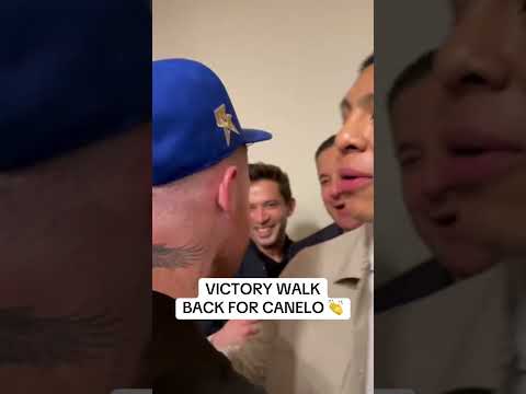 Canelo Alvarez makes his way back to the changing room after beating William Scull! 🥊 #BOXING