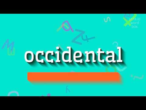 How to say "occidental"! (High Quality Voices)