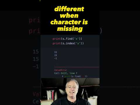 TWO ways to find character position in Python strings 🐍 #shorts #python