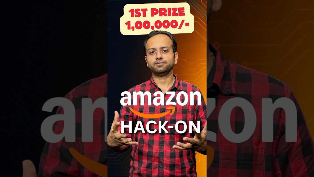 “HackOn” powered by Amazon | Check description for the link | CodingBlocks #hackathon #amazon #code