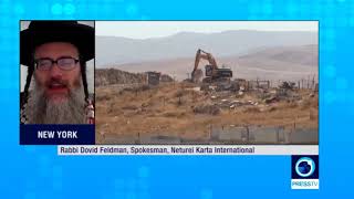 Rabbi Dovid Feldman on settlement expansion - Neturei Karta International