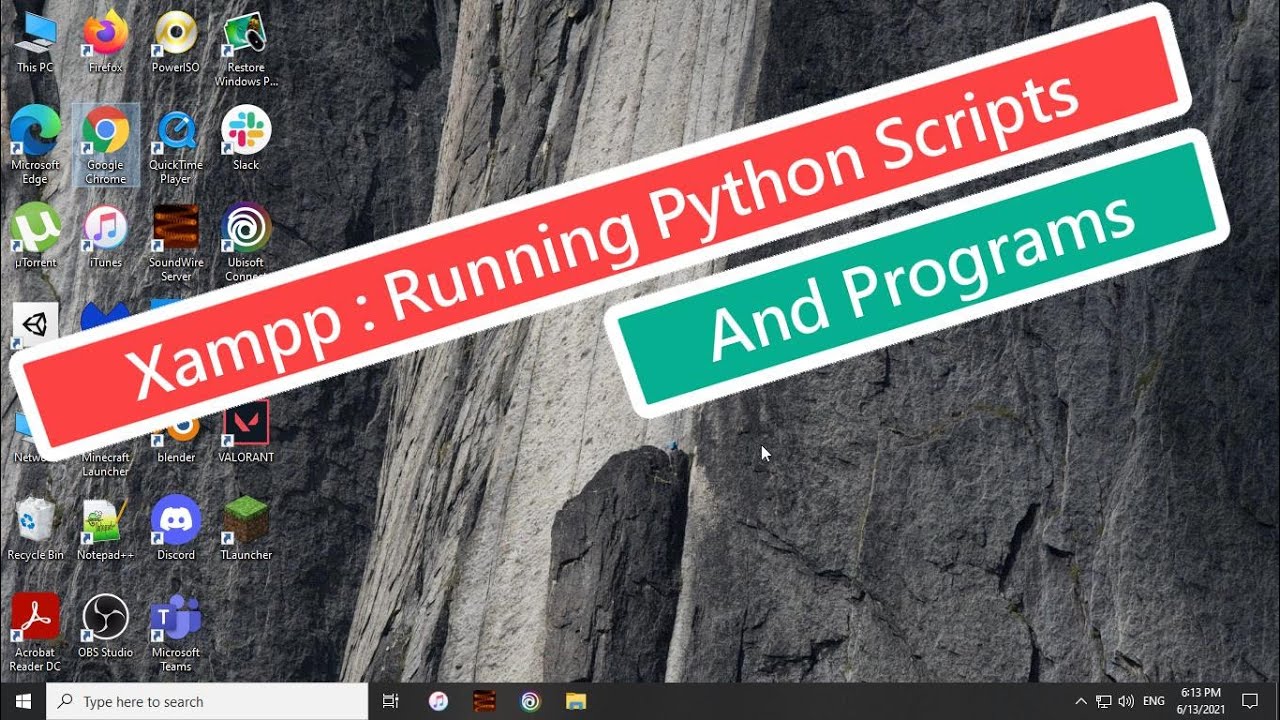 Xampp : Running Python Scripts and Programs