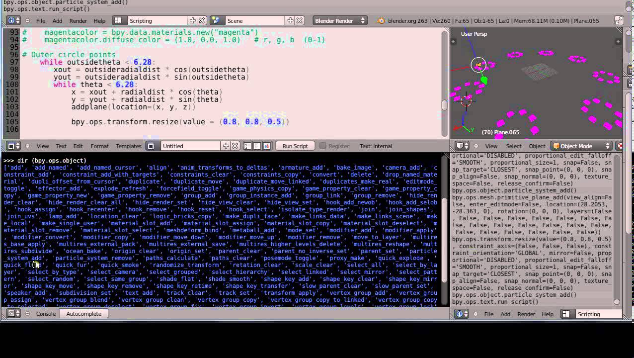 Blender 2.63a Tutorial - Basic Python Programming - Part 5
