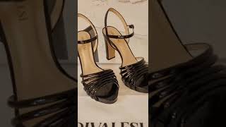 Sandália Meia Pata Couro Divalesi Preto - Pole Modas