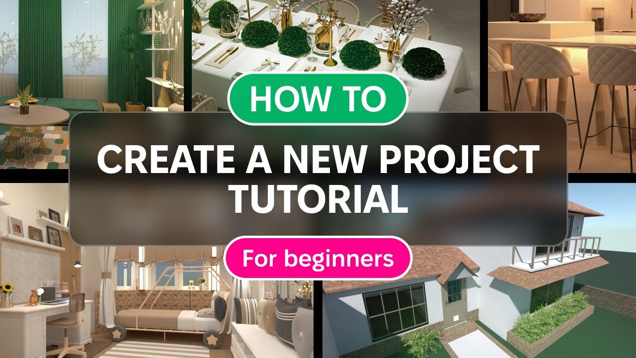 How to create a new project | Planner 5D tutorial for beginners