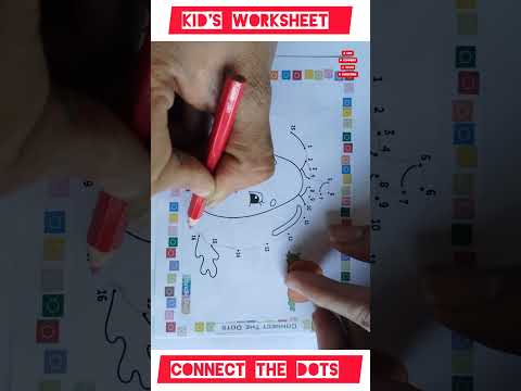Worksheet - 144 Connect The Dots #Kg #Lkg #Kids #Fun #Entertainment #kidsvideo