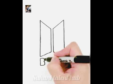 BTS logo drawing(army๐) #shorts
