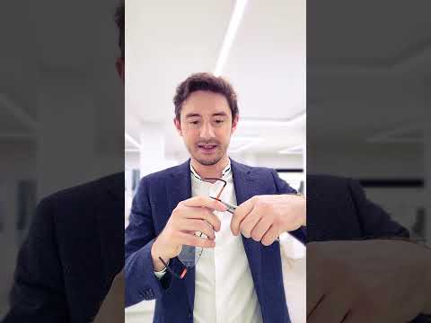 How an optician adjusts your glasses