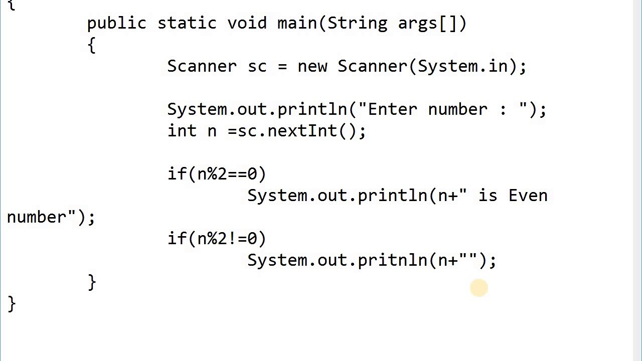 [2020]-Programming in JAVA - Control Structure - Decision Making - Simple If Practice