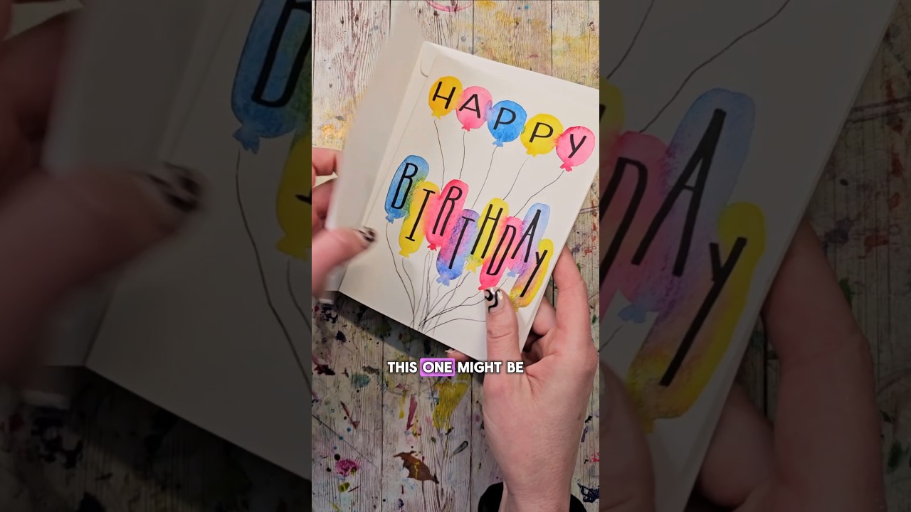 3 Easy Watercolor Birthday Card Ideas 💡💡💡🥳🧁🥳