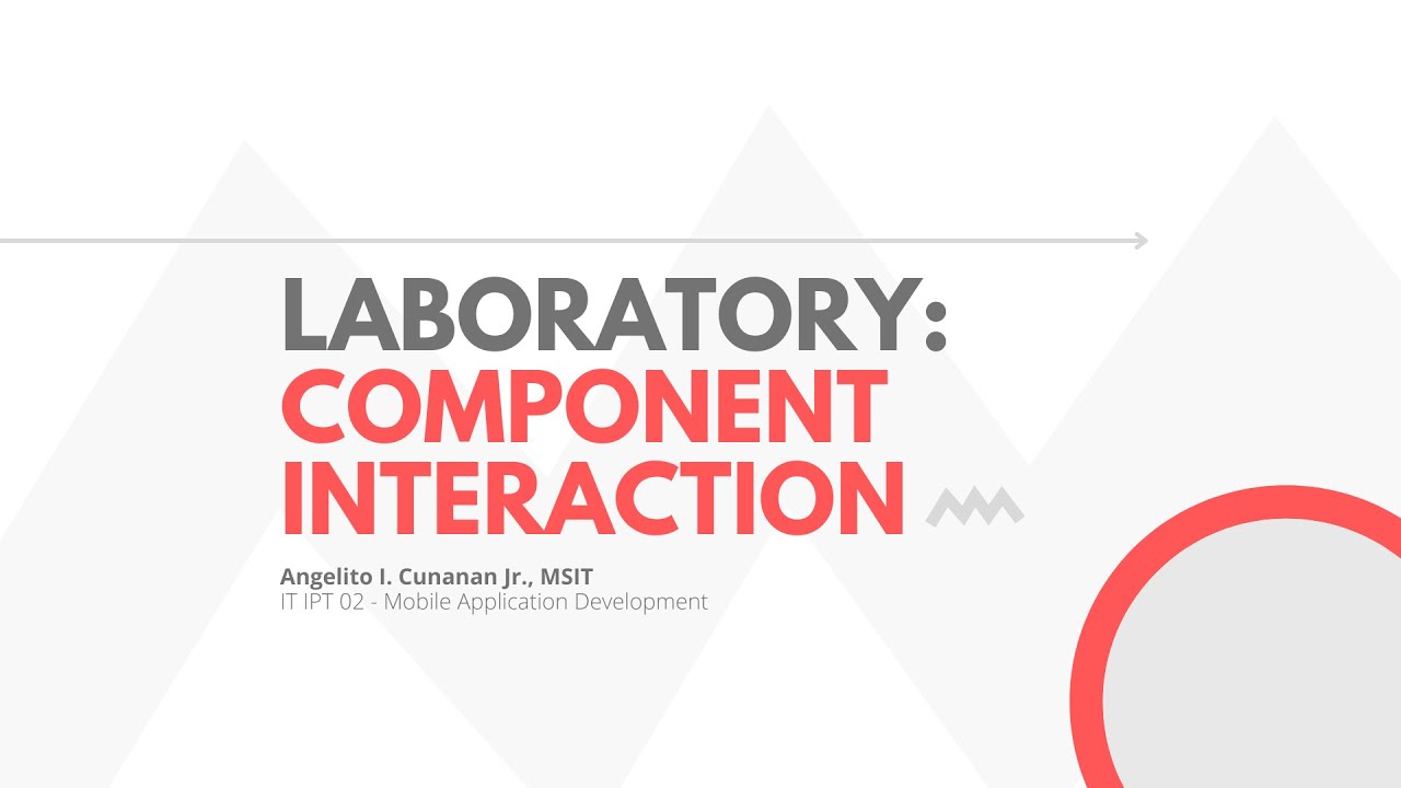 LABORATORY: Component Interactions (VSCODE |  Stackblitz)