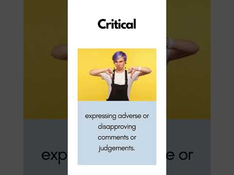 Critical definition #english #vocabulary #learnenglish #pronunciation #englishvocabulary #critical