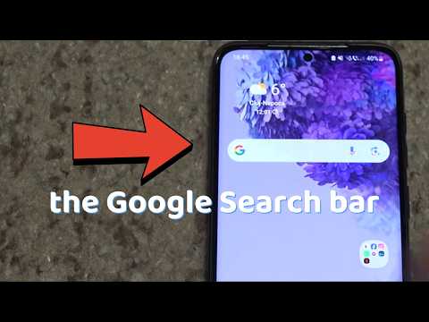 How to add Google search bar on home screen