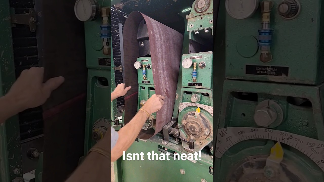 Time saver belt change. #timesaver #belt #cabinetry #shoptools #sanding #pneumatictools