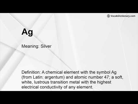 Ag Meaning