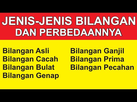 Jenis -Jenis Bilangan dan Perbedaannya | Bilangan Cacah, Genap, Ganjil, Asli, Bulat, Prima, Pecahan