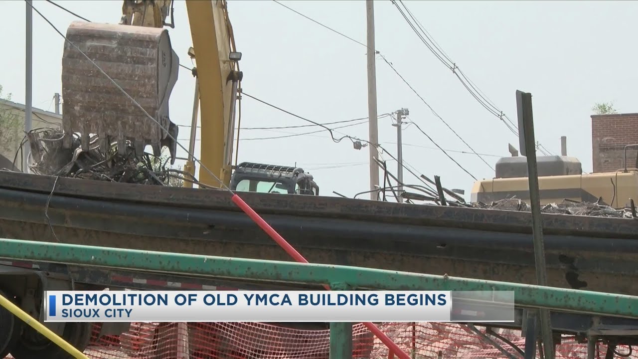 Demolition Of Old YMCA Building Begins