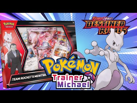 Pokémon Trainer Michael opening team rocket's mewtwo ex box destined rivals!