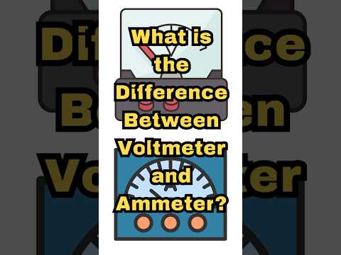 What is the Difference Between Voltmeter and Ammeter? #jbtechnicians #voltmeter #ammeter