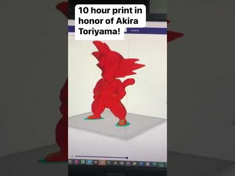 10 hour print of kid goku in honor of akira toriyama #dragonball #akoratoriyama #kidgoku
