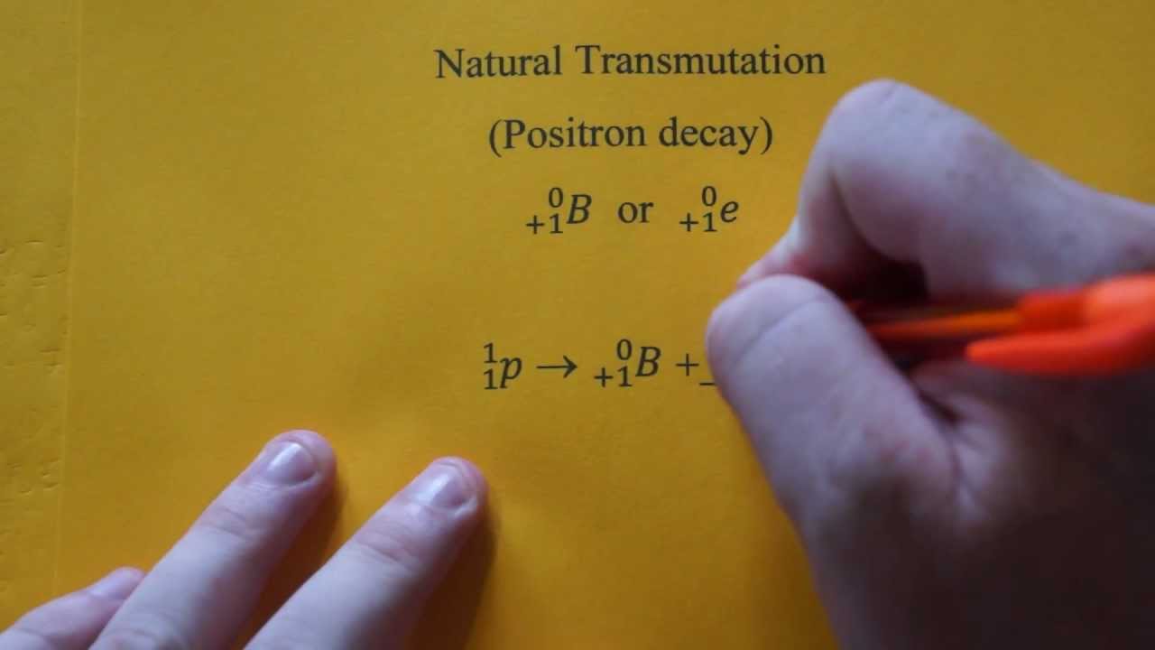 Writing Positron Decay Nuclear Equations