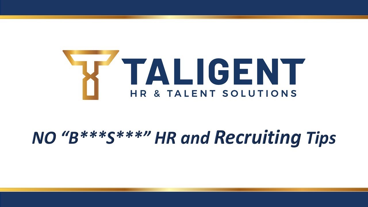 Taligent's No BS HR/Recruiting Tips: Candidates, beware of scams!