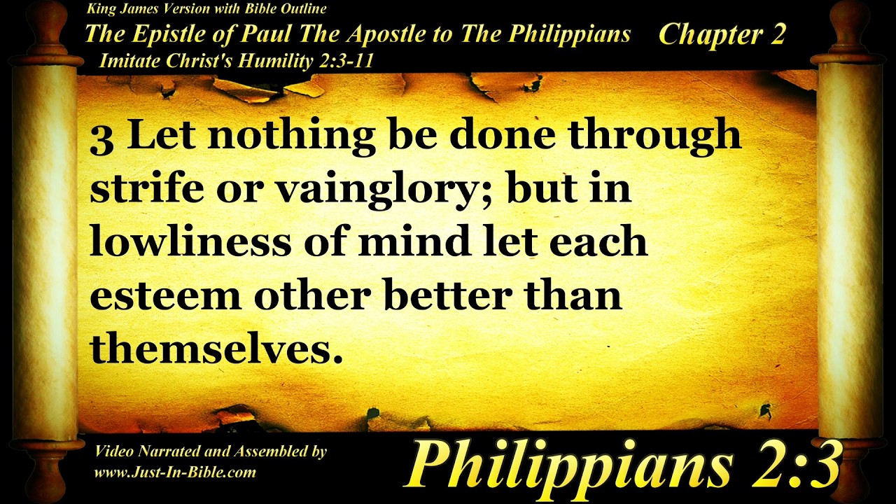 Philippians Chapter 2 - Bible Book 50 - Holy Bible Audio Text - KJV King James Read Along Bible