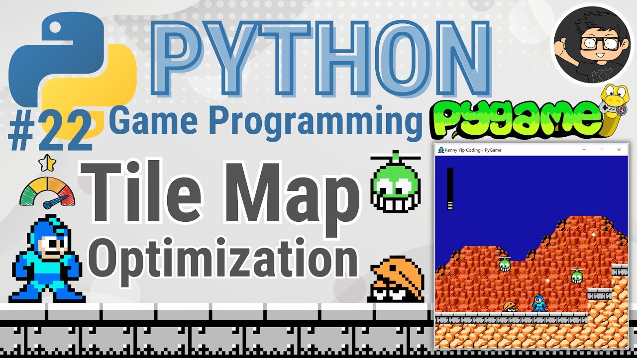 Pygame Tutorial 22 - Optimize Tile Map