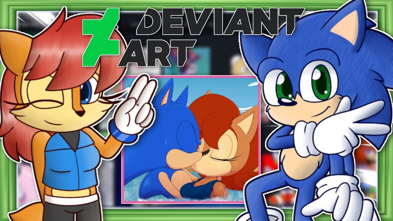 Movie Sonic & Sally Visit Deviant Art