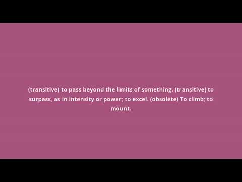 what is the meaning of transcend.